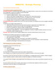 MNG3701 - Unisa - Strategic Planning IIIA - Studocu