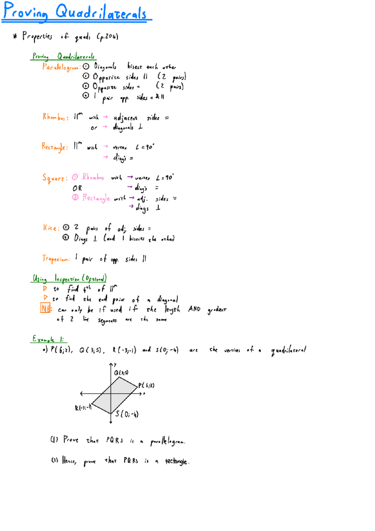 Proving Properties of Quadrilaterals: Parallelograms & More (MATH101 ...