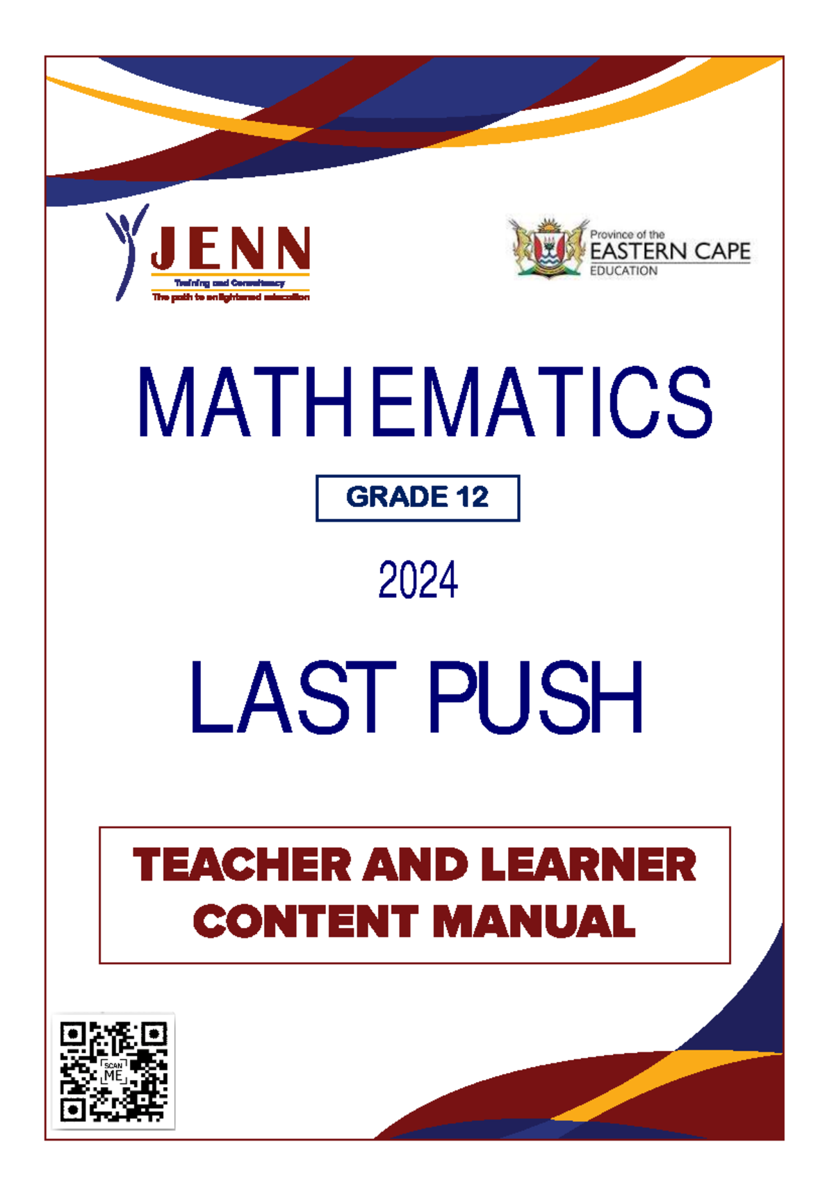 Maths JENN Final Revision Guide for 2024 Grade 12 Exam - Studocu