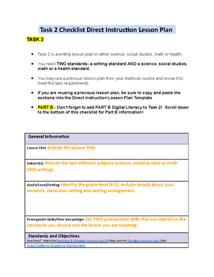 Disciplinary Reading - LESSON PLAN - 2025 Direct Instruction Lesson ...