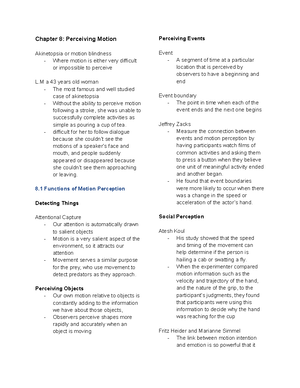 Perception Chapter 1 - Chapter 1: Introduction to Perception Frank ...