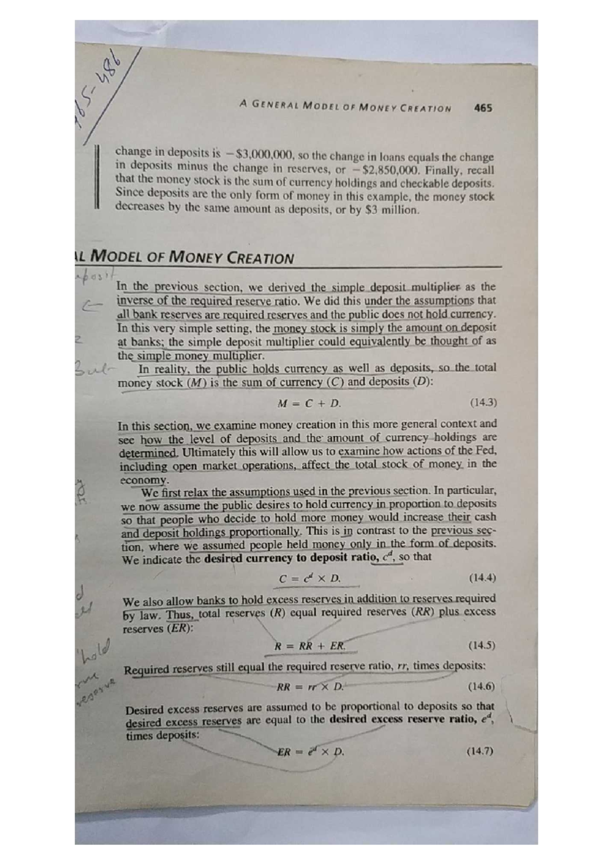 A GENERAL MODEL OF MONEY CREATION (BAYE & JONSEN CH. 14) - Studocu