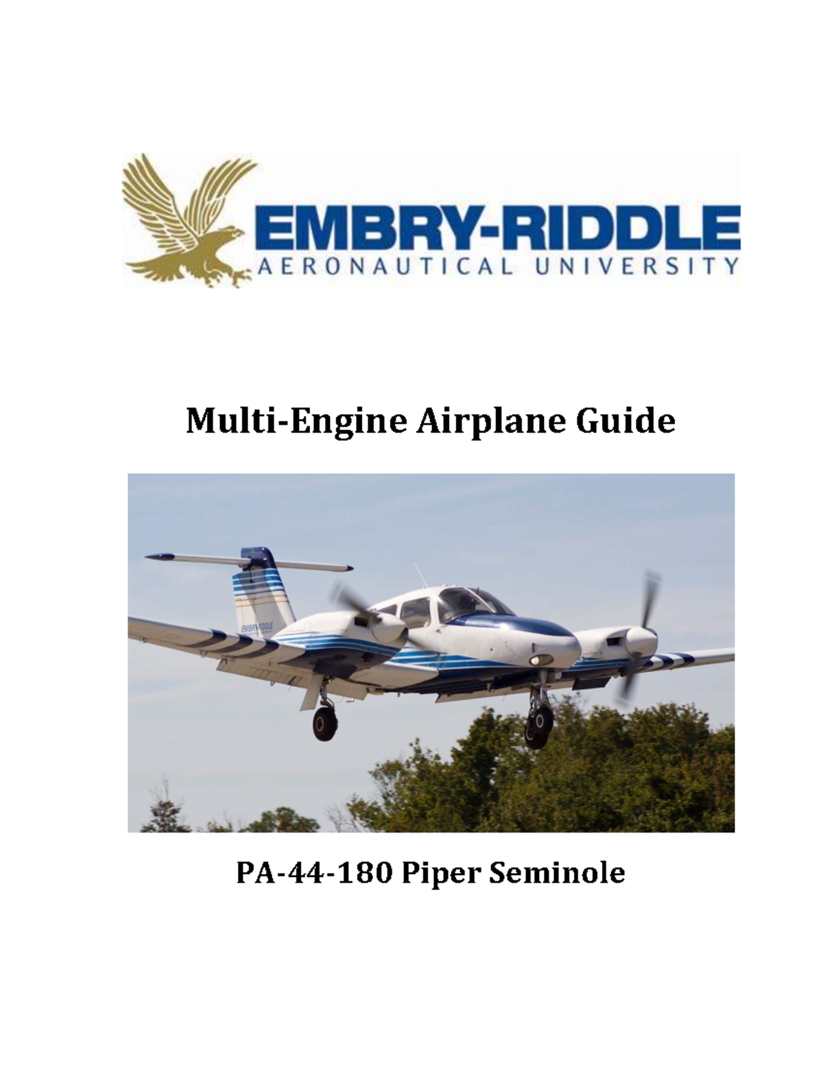 ERAU Airplane Guide: Piper Seminole Engine Operations and Performance ...