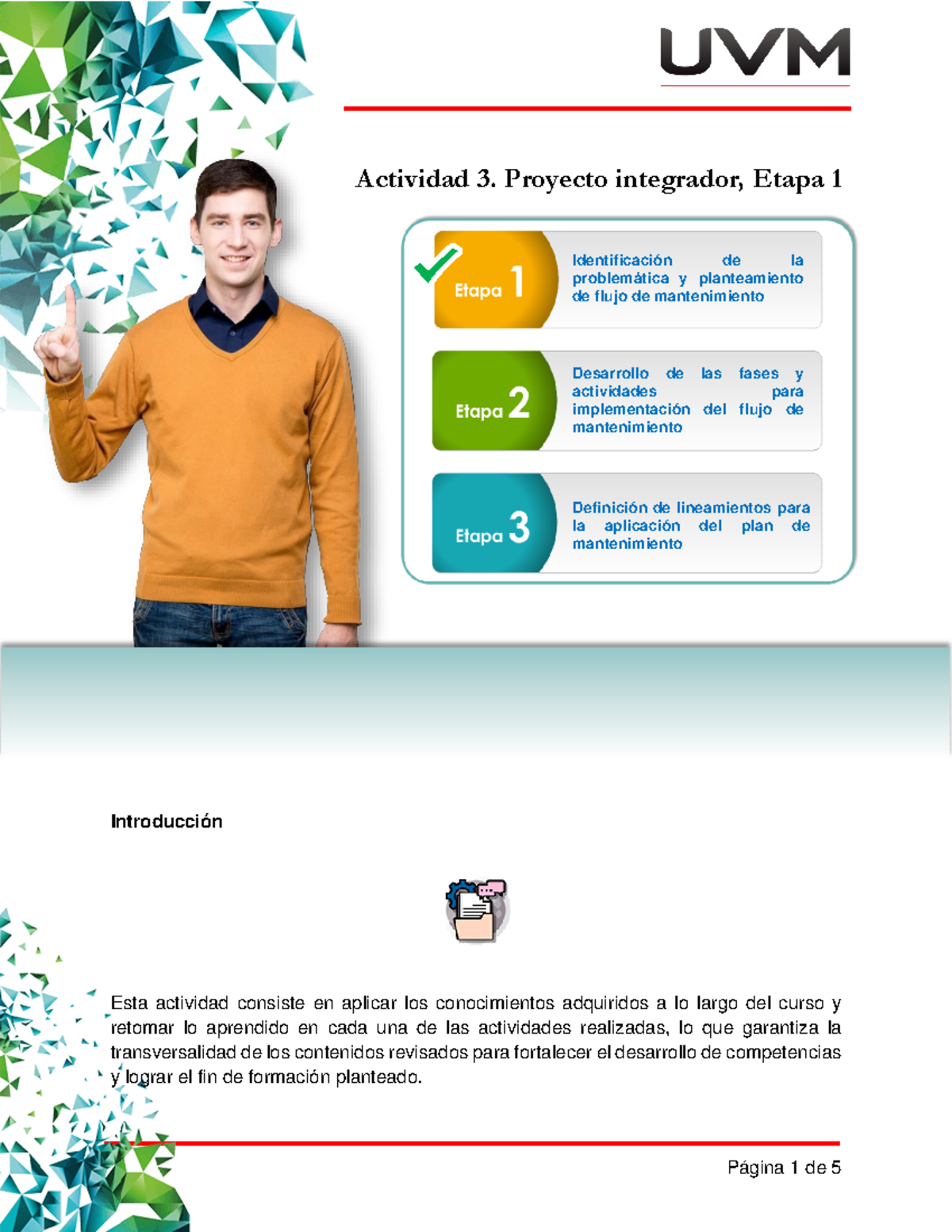 A4 Proyecto E1 - Actividad 3: Desarrollo de Plan de Mantenimiento - Studocu