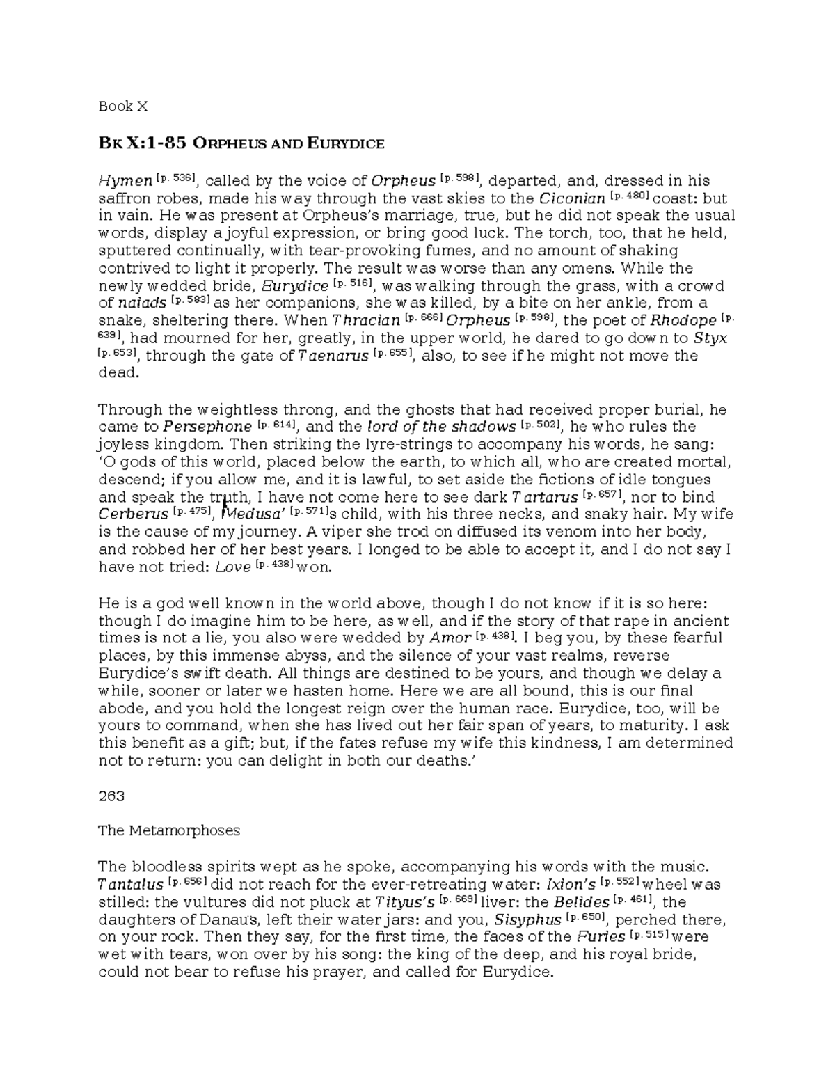 BK ORPHEUS AND EURYDICE: A Tragic Tale of Love and Loss - Studocu