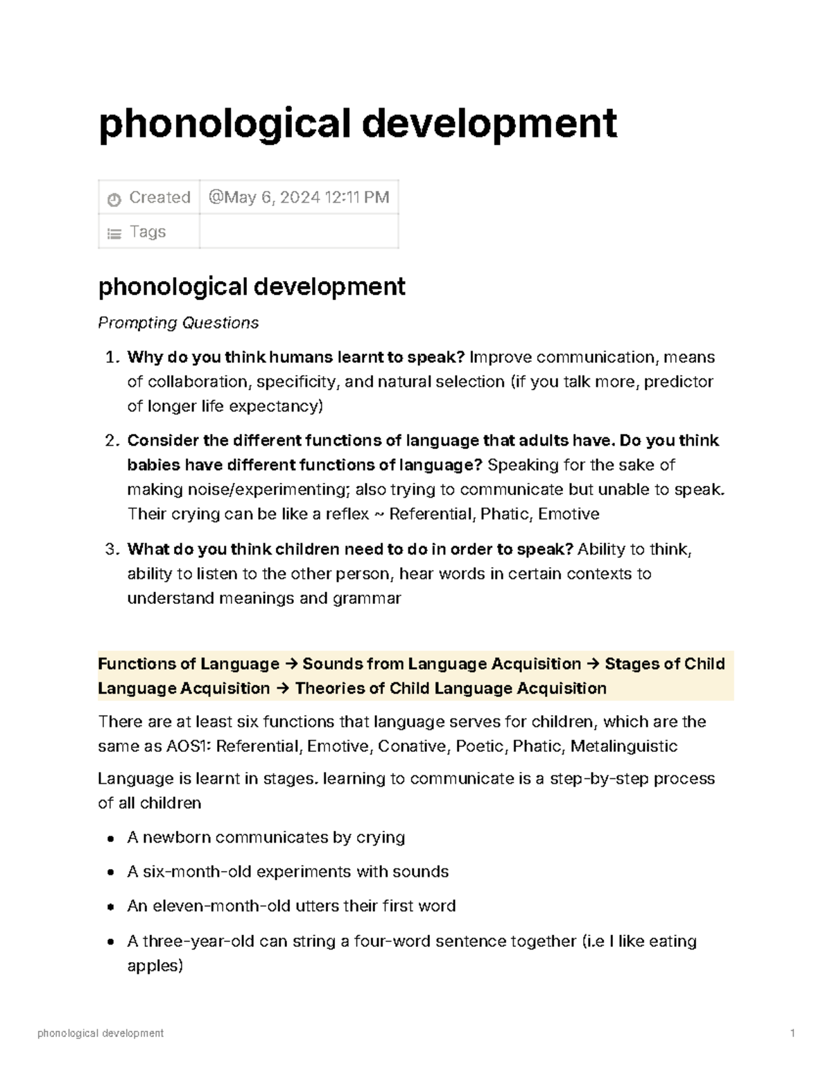 Phonological Development: Understanding Language Acquisition Stages ...