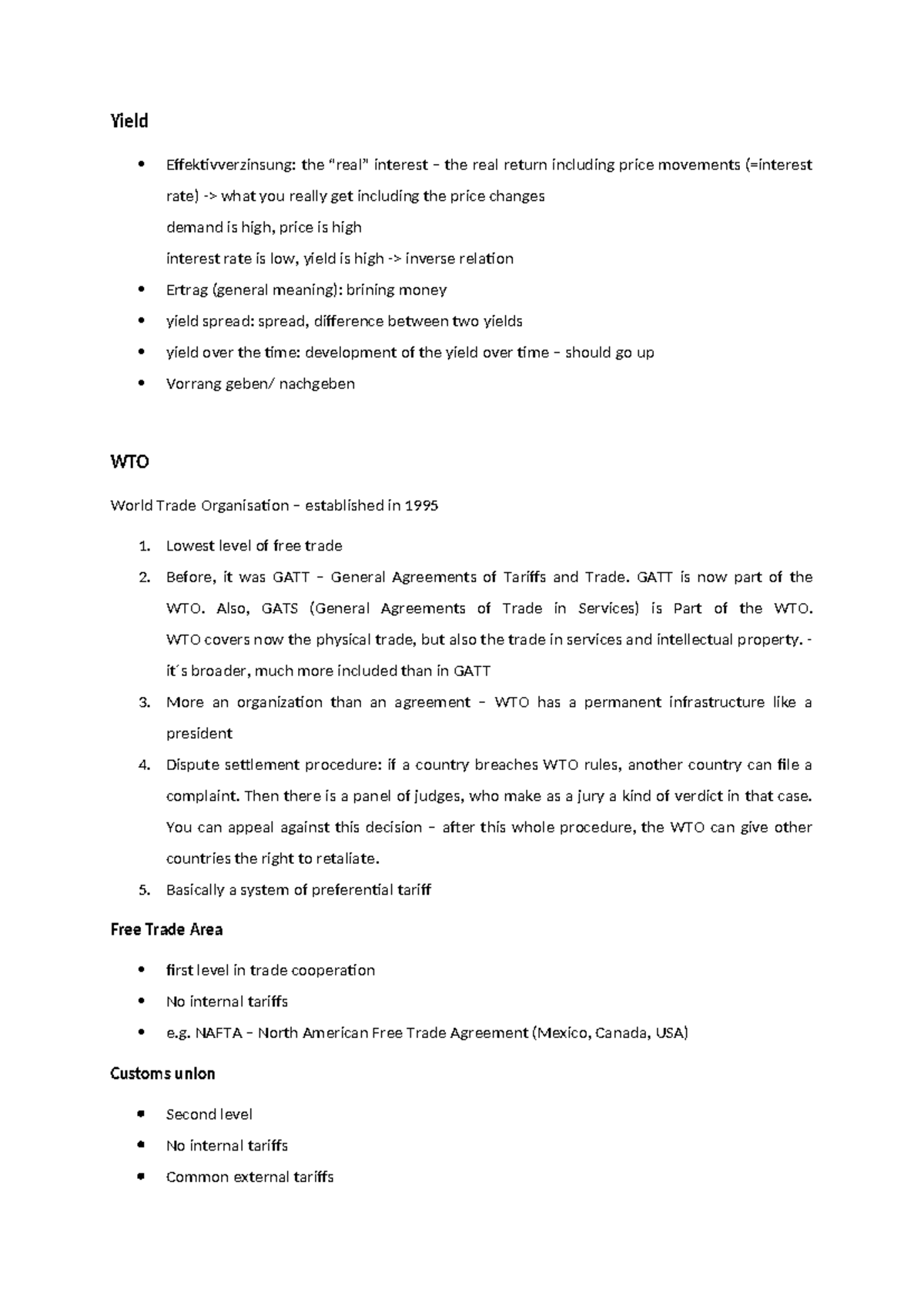 WTO & Yield: Understanding Interest Rates and Trade Dynamics (2019 ...