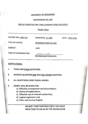 Notes - Historical Development of the Botswana Legal System ...