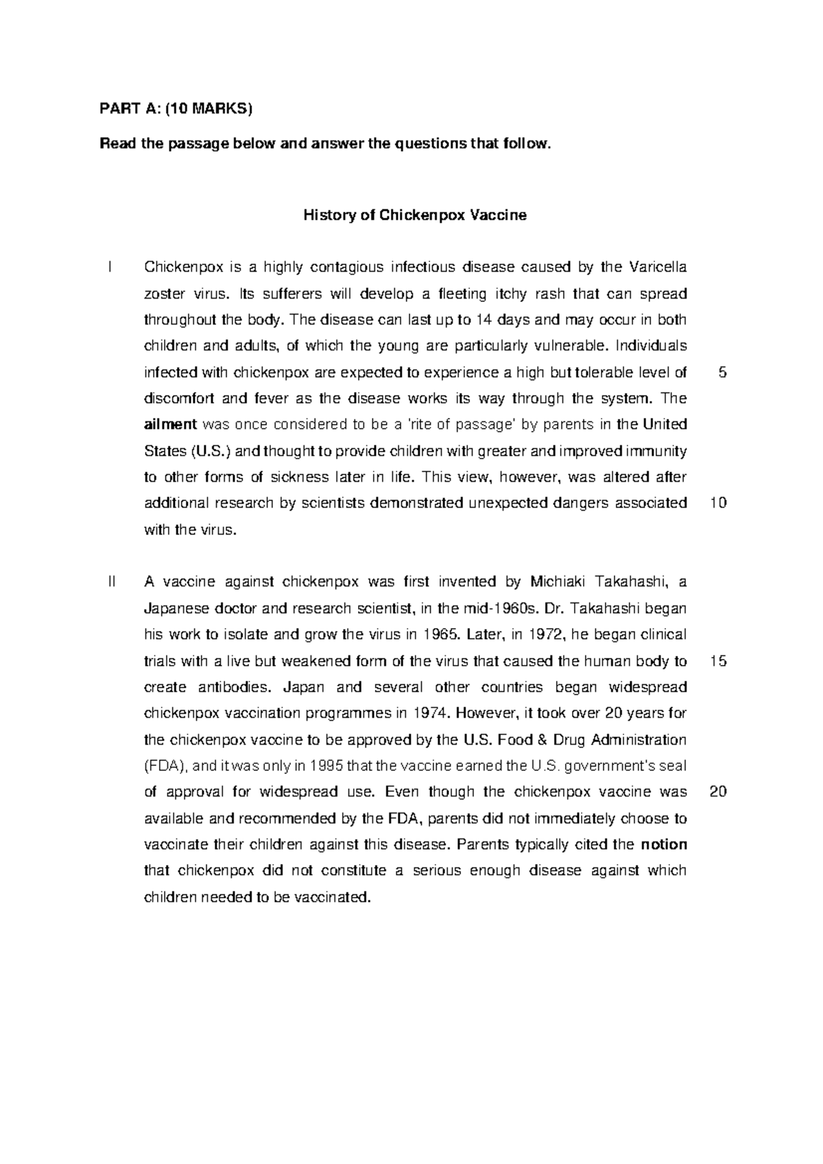 The Evolution and Approval of the Chickenpox Vaccine: A Historical ...