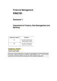 FIN3701 - Unisa - Financial Management - Studocu