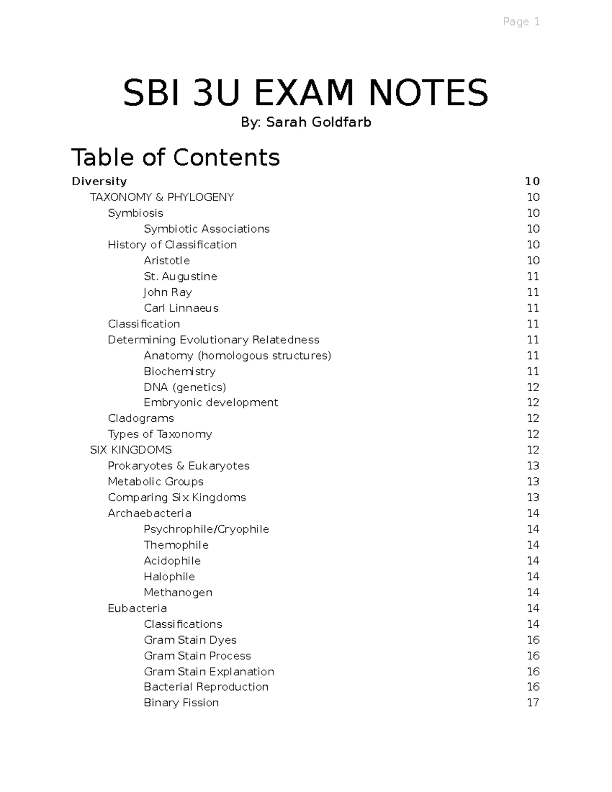 Biology Grade 11 - Unit 4 - Chapter 4 Notes - Studocu