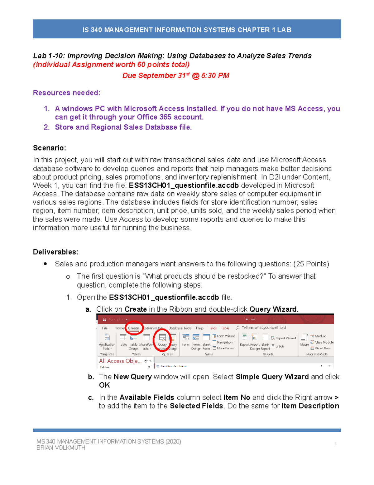 Chapter 1 Lab - lab assignment - Lab 1-10: Improving Decision Making ...