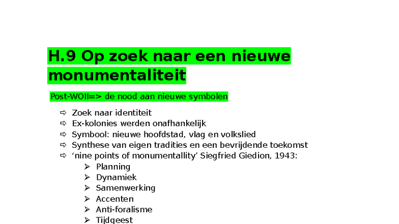 H9 Architectuur in Context: Monumentaliteit na WOII en Voorbeelden ...