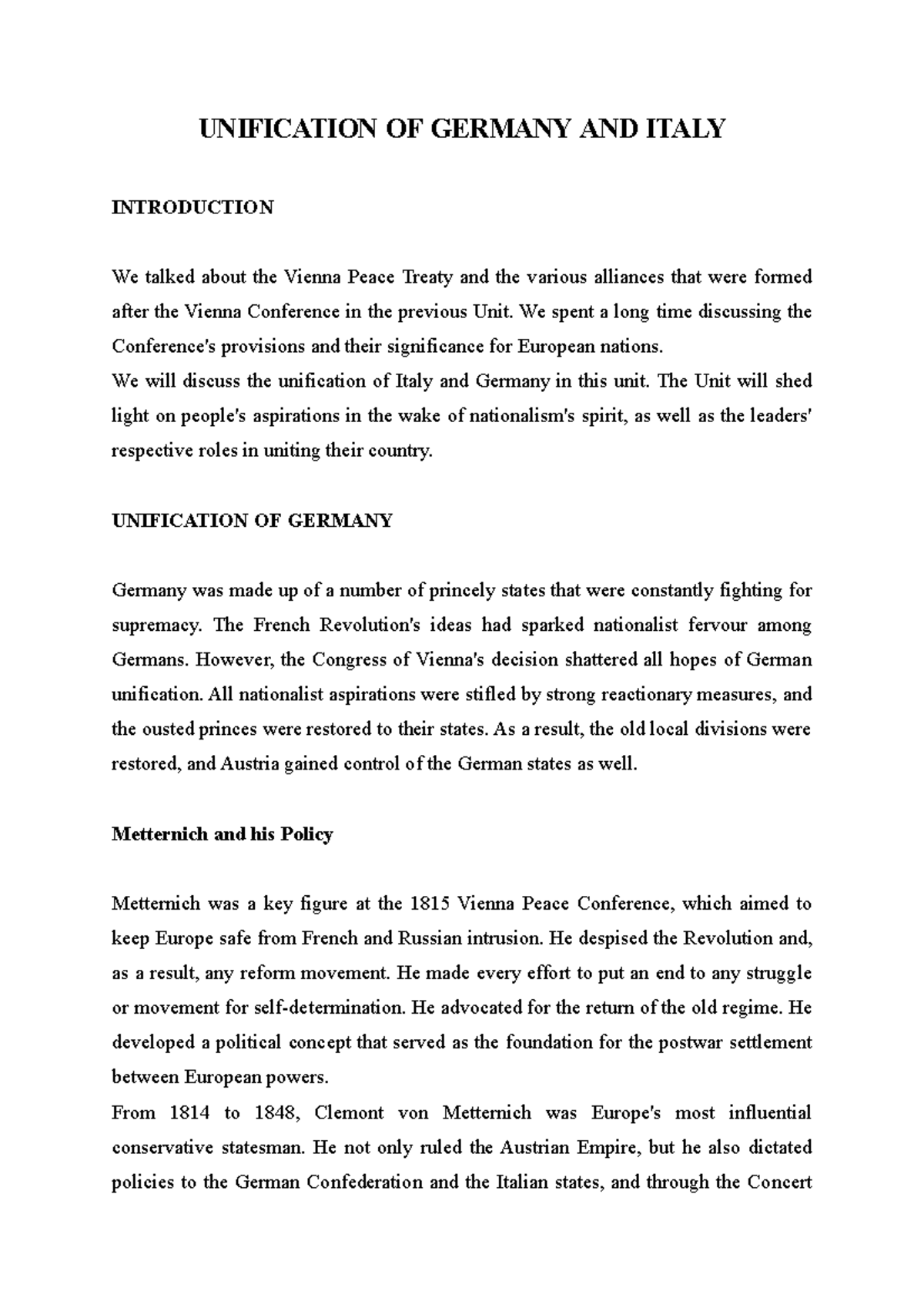 Unification of Germany and Italy: Historical Insights & Key Figures ...