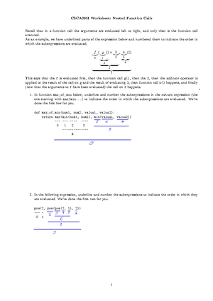 Fn design recipe worksheet - CSCA08H Worksheet: Function Design Recipe ...