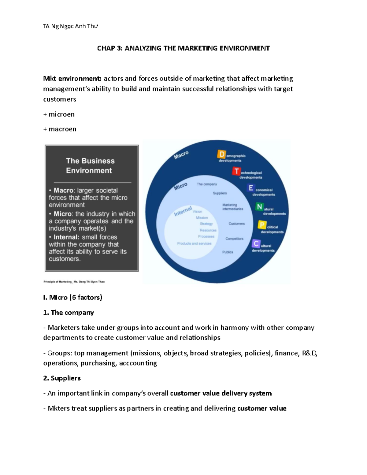 Chap 3 - Market understanding - CHAP 3: ANALYZING THE MARKETING ...