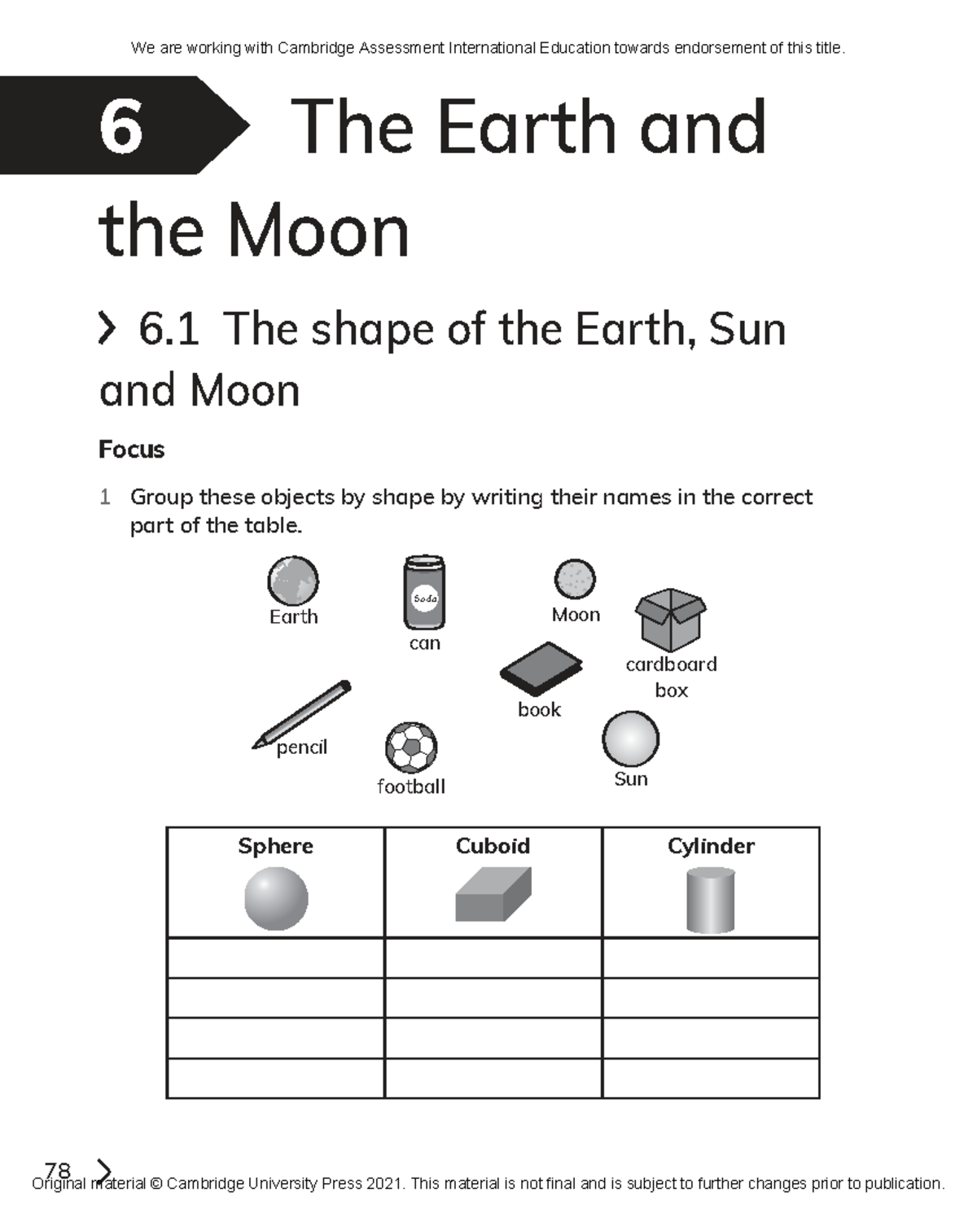 Unit 6 - Science - Stage 3 - Workbook - 78 6 The Earth and the Moon 6 ...