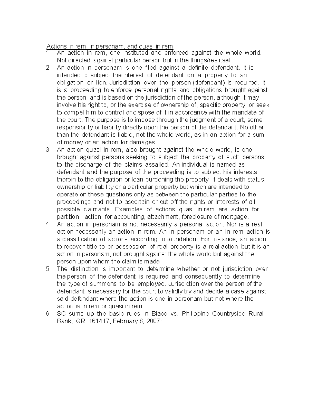 Legal Concepts: Actions in Rem, Quasi in Rem, & Personam Explained ...