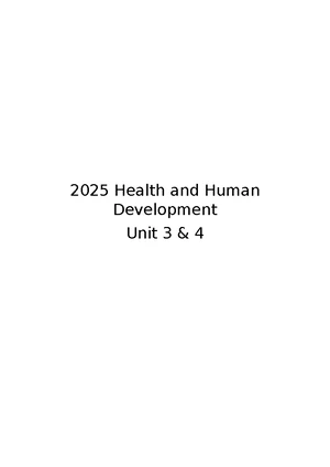 VCE Health & Human Development Study Design (2018-2023) Overview - Studocu