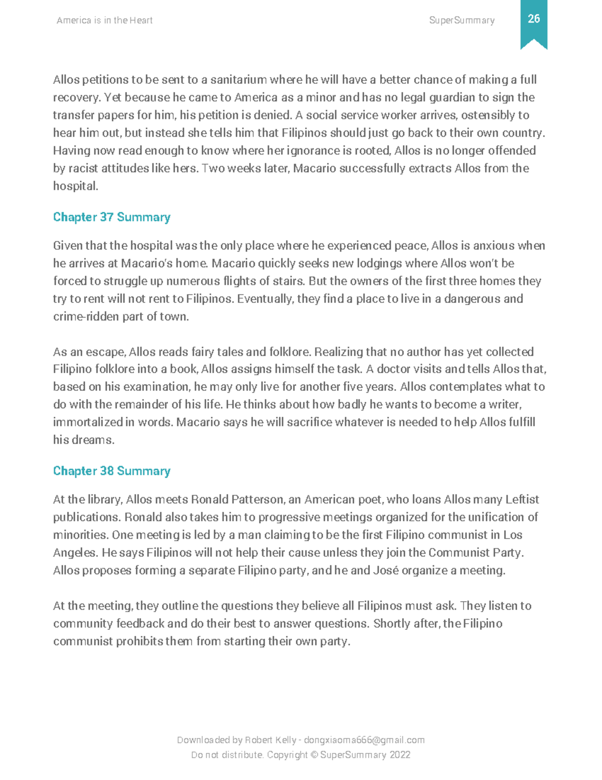 America is in the Heart - Super Summary Study Guide 27 - Allos ...