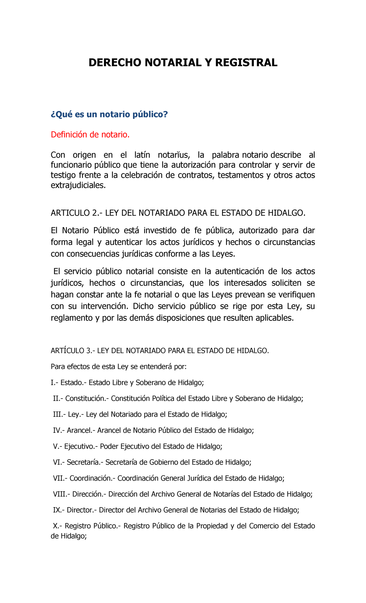 Derecho Notarial Y Registral - DERECHO NOTARIAL Y REGISTRAL ¿Qué es un ...