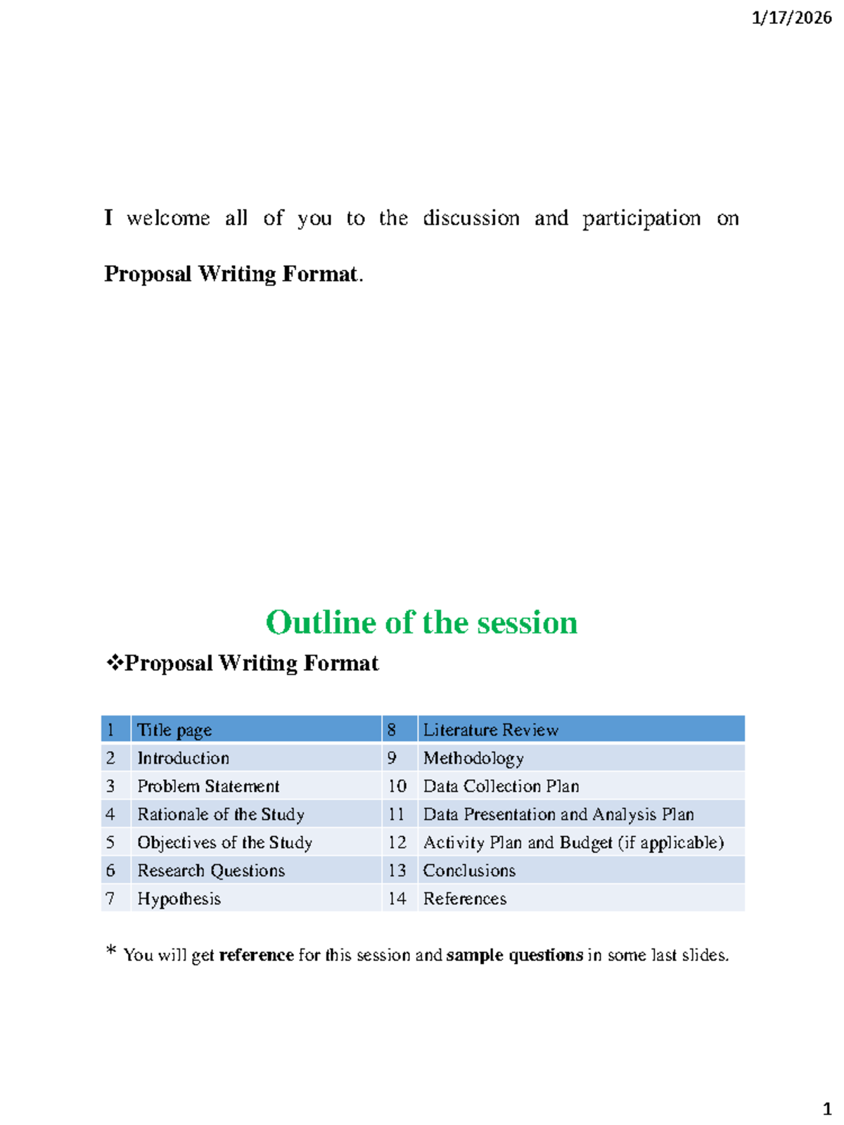 Proposal Writing Format: Key Components and Guidelines - Studocu