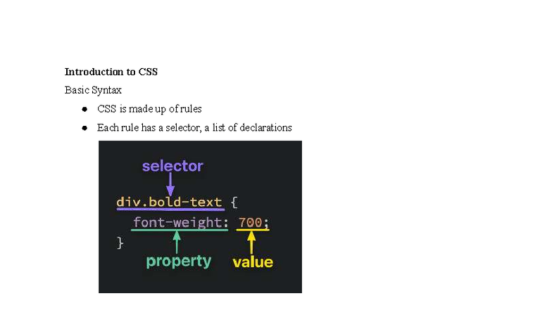 CSS Basics: Syntax, Properties, and the Box Model (CS101) - Studocu
