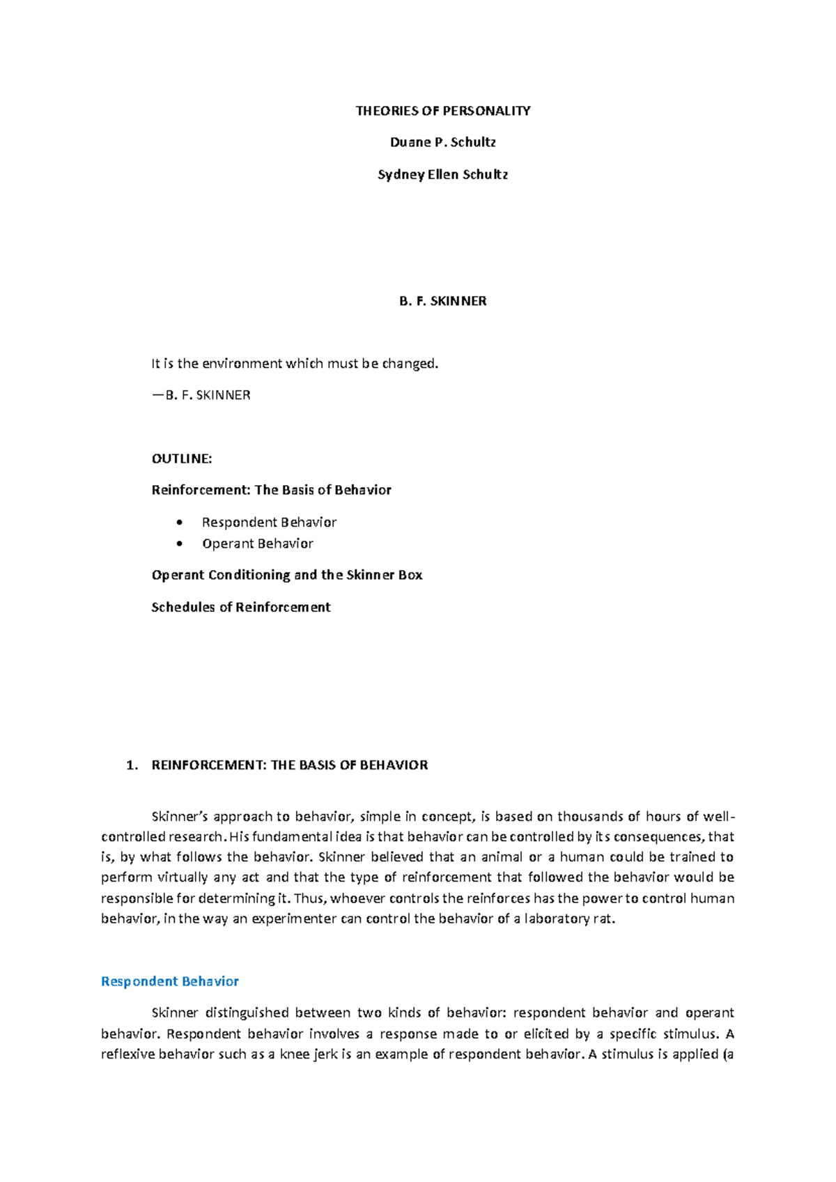 B.F. Skinner's Theories on Reinforcement: Basis of Behavior Explained ...