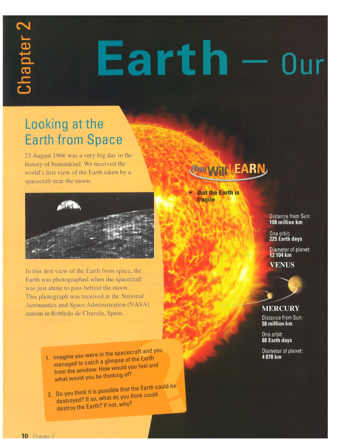 S1 - Earth Our Home: Chapter 2 - The Solar System and Our Planet - Studocu