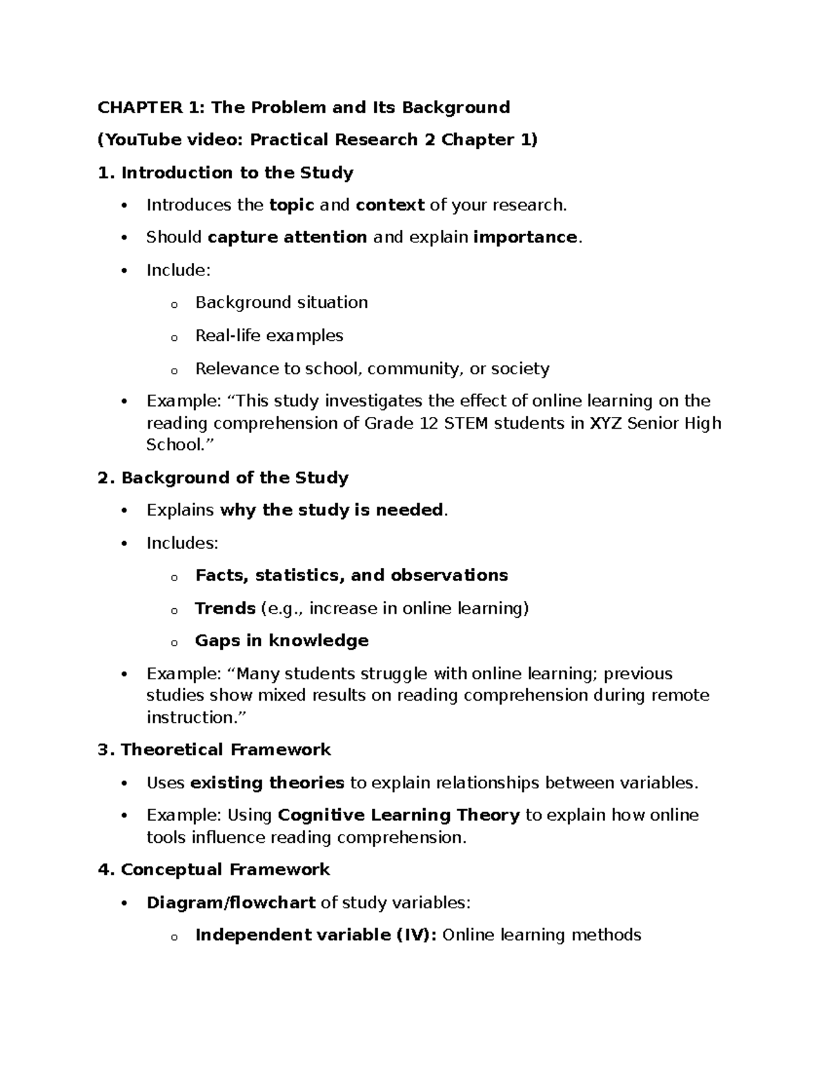 Practical Research 2: Chapter 1 & 2 Overview and Key Concepts - Studocu