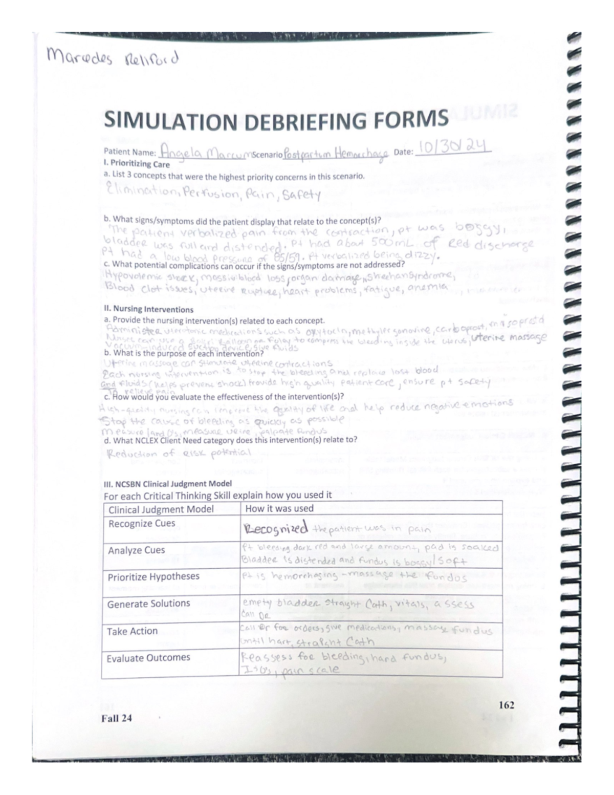 1. Prioritizing Care - Jjjjjjj - Marcedes Reliford SIMULATION ...
