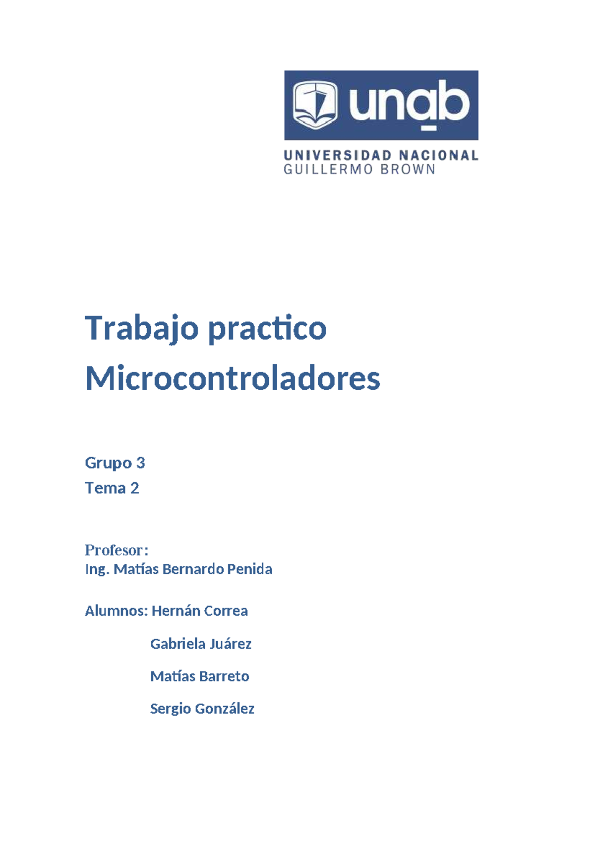 Trabajo Final: Selección de Microcontroladores para Joystick - Grupo 3 ...