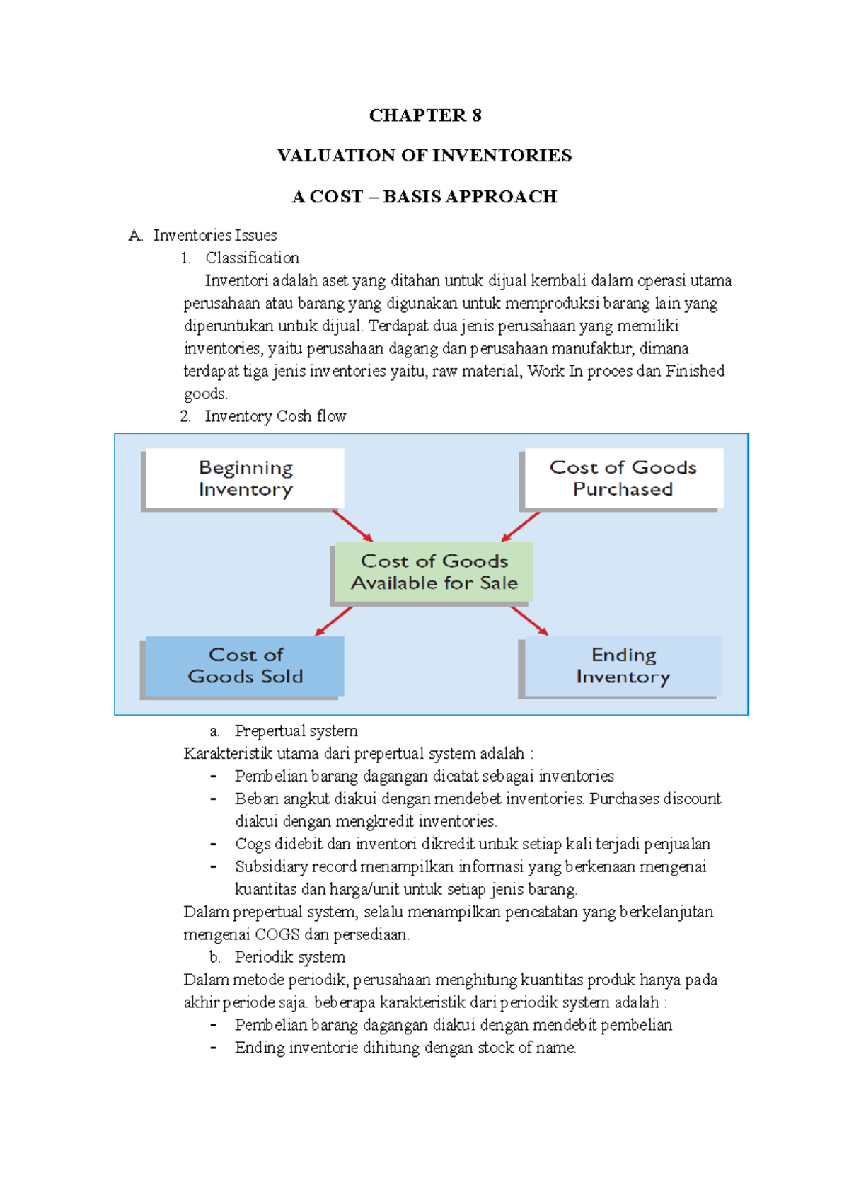 Chapter 8 Summary: Valuation of Inventories in Kieso Intermediate ...