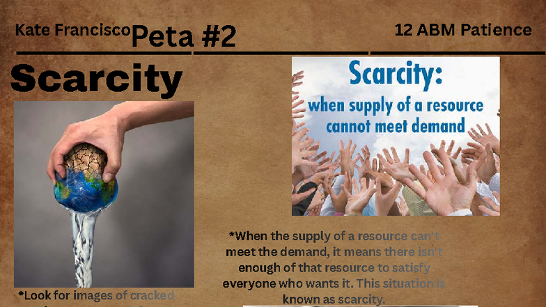 ABM 12: Understanding Scarcity and Resource Shortages - Studocu