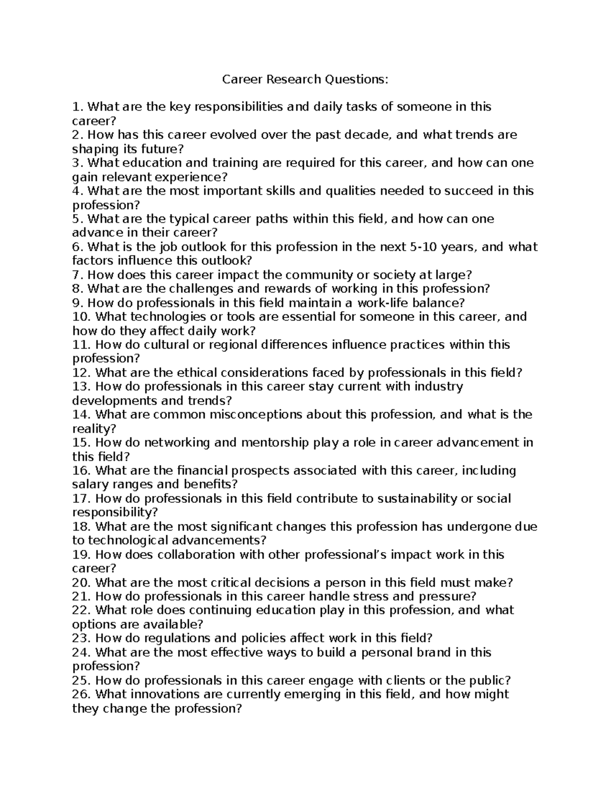 Career+Project+Research+Questions+Updated+2024 copy - Career Research ...