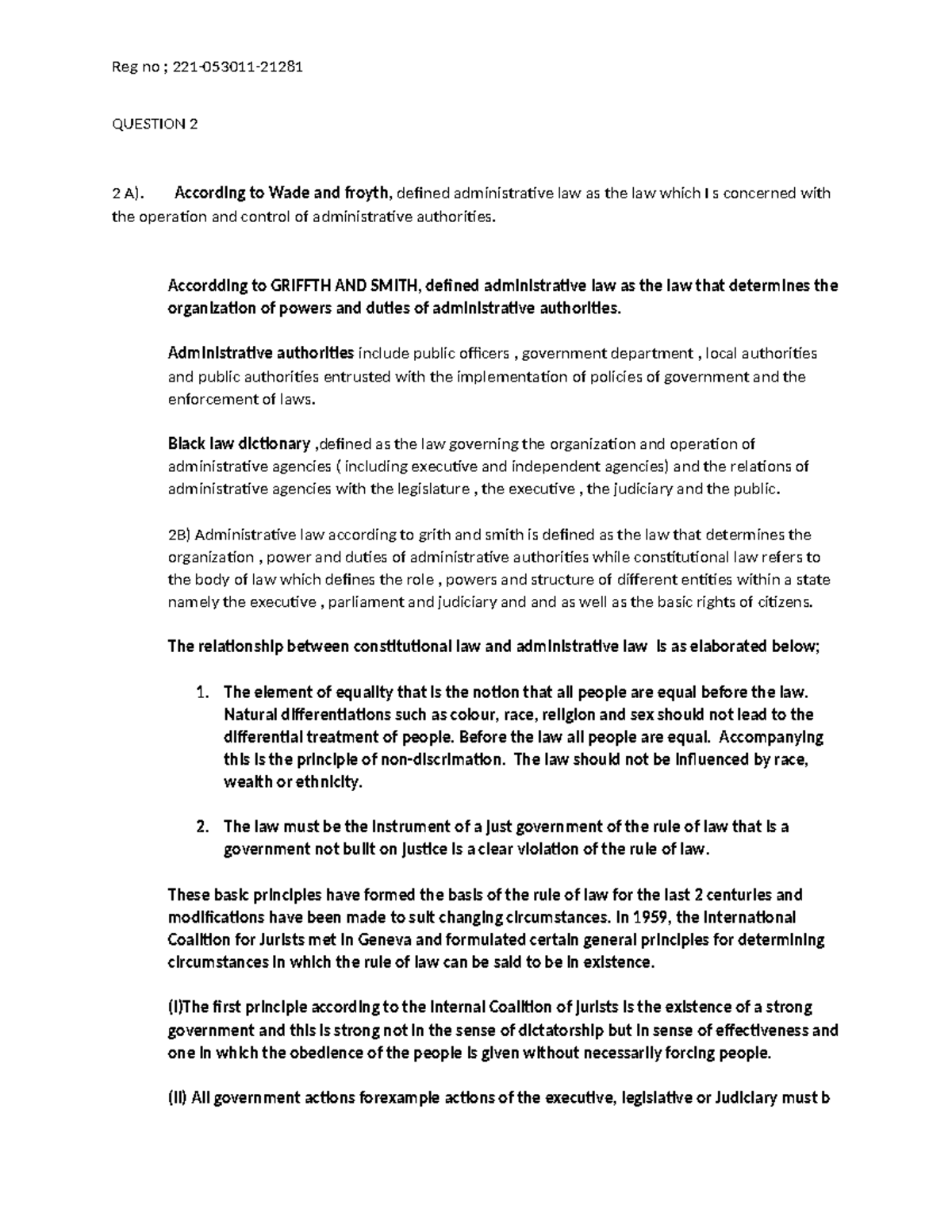 Administrative Law Overview: Key Principles and Uganda's Constitution ...