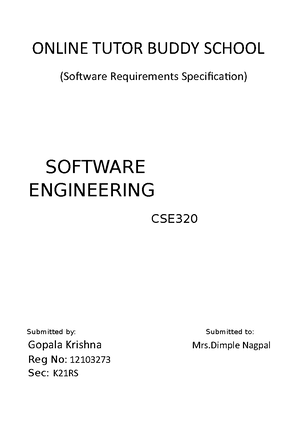 SRS Hotel Management System - Software Requirements Specification (SRS) document for a Hotel ...