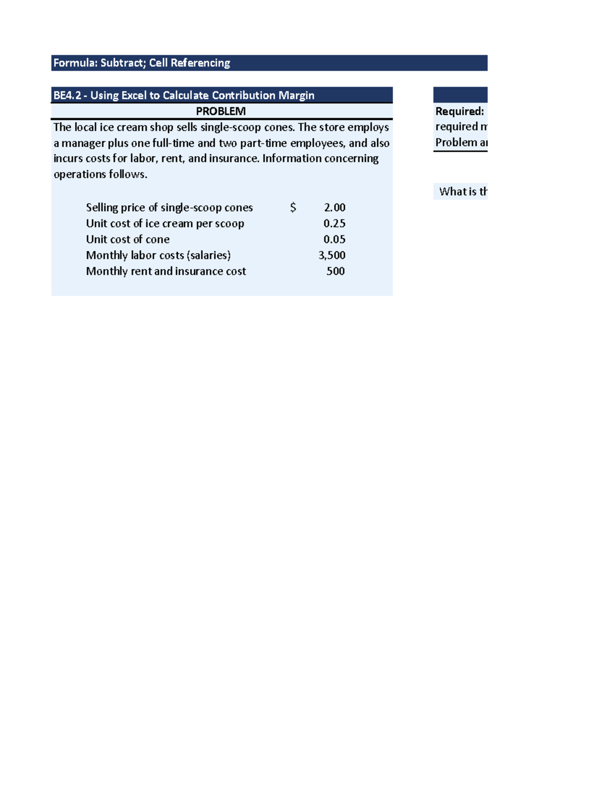 Contribution Margin Calculation Using Excel: Module 2 Problem Set - Studocu