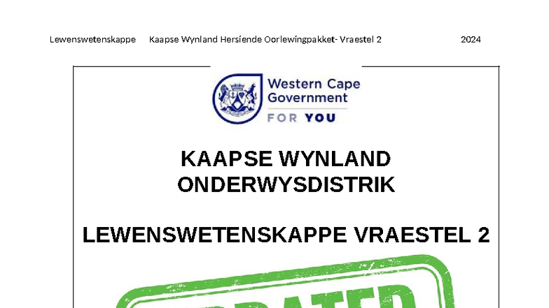 790955248 Hersiende LW Oorlewingspakket Vraestel 2 2024 - KAAPSE ...