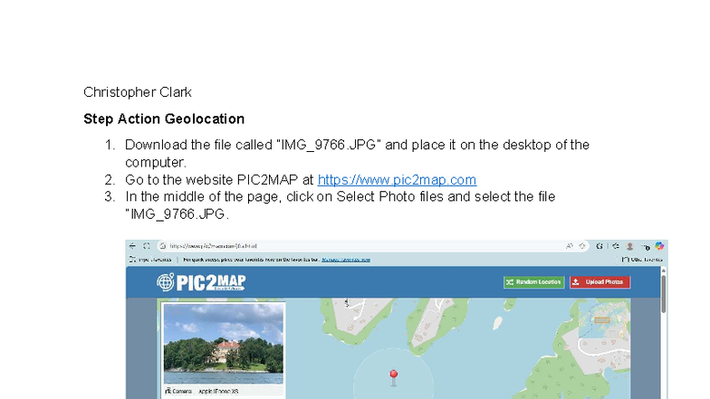 Assignment 3 - C. Clark: Geolocation & EXIF Data Analysis - Studocu