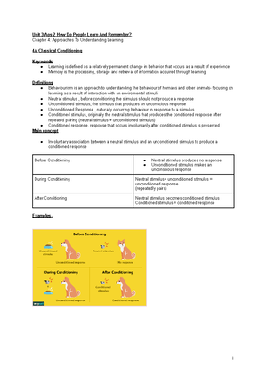 Psychology Unit 2 AOS2: Perception Lesson on Processing Types - Studocu