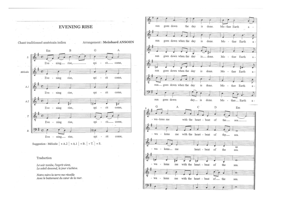 Evening Rise - Chant Traditionnel Américain Indien Lyrics Analysis ...