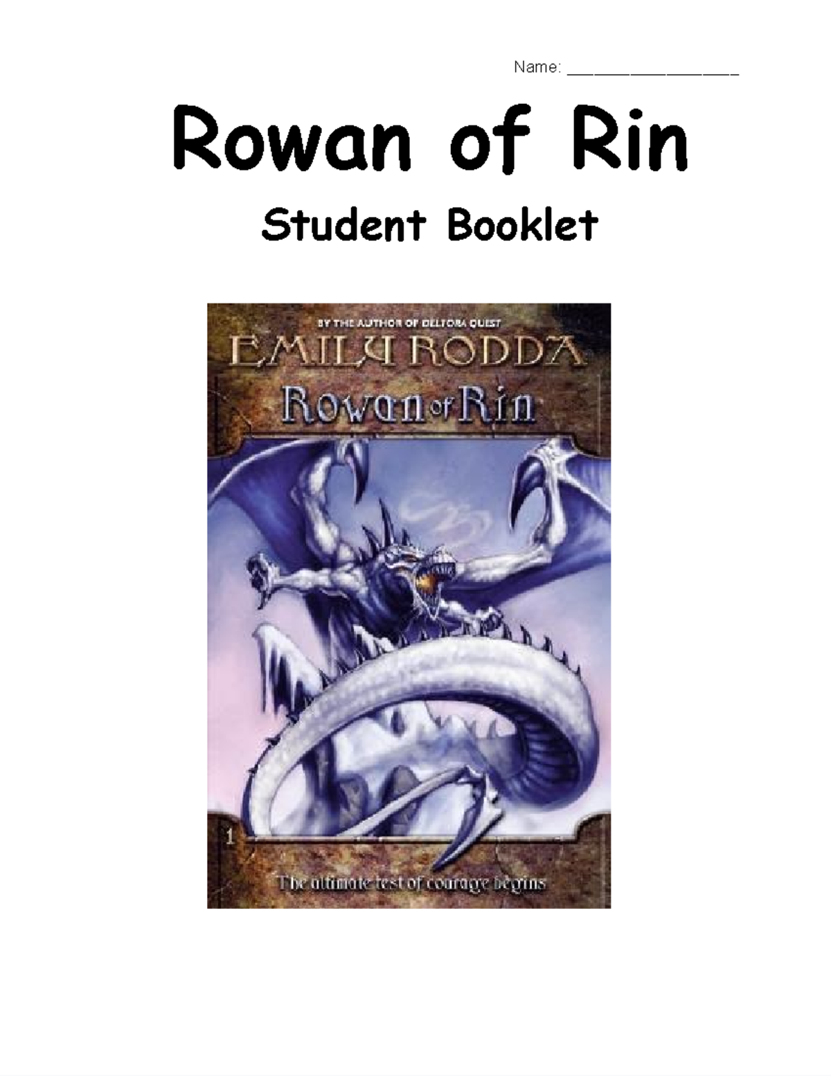 Rowan of Rin: Study Guide & Comprehension Questions - Studocu