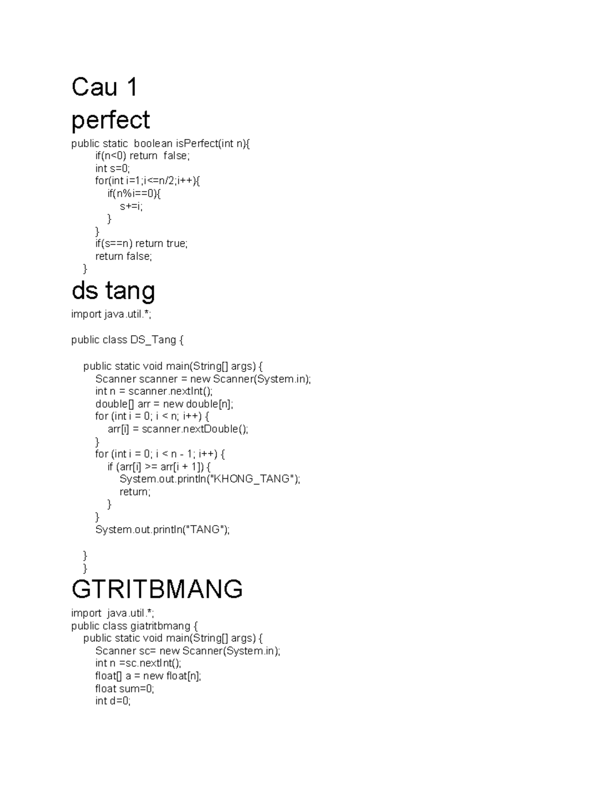 Cau 1 - Java Programming Concepts and Functions - Studocu