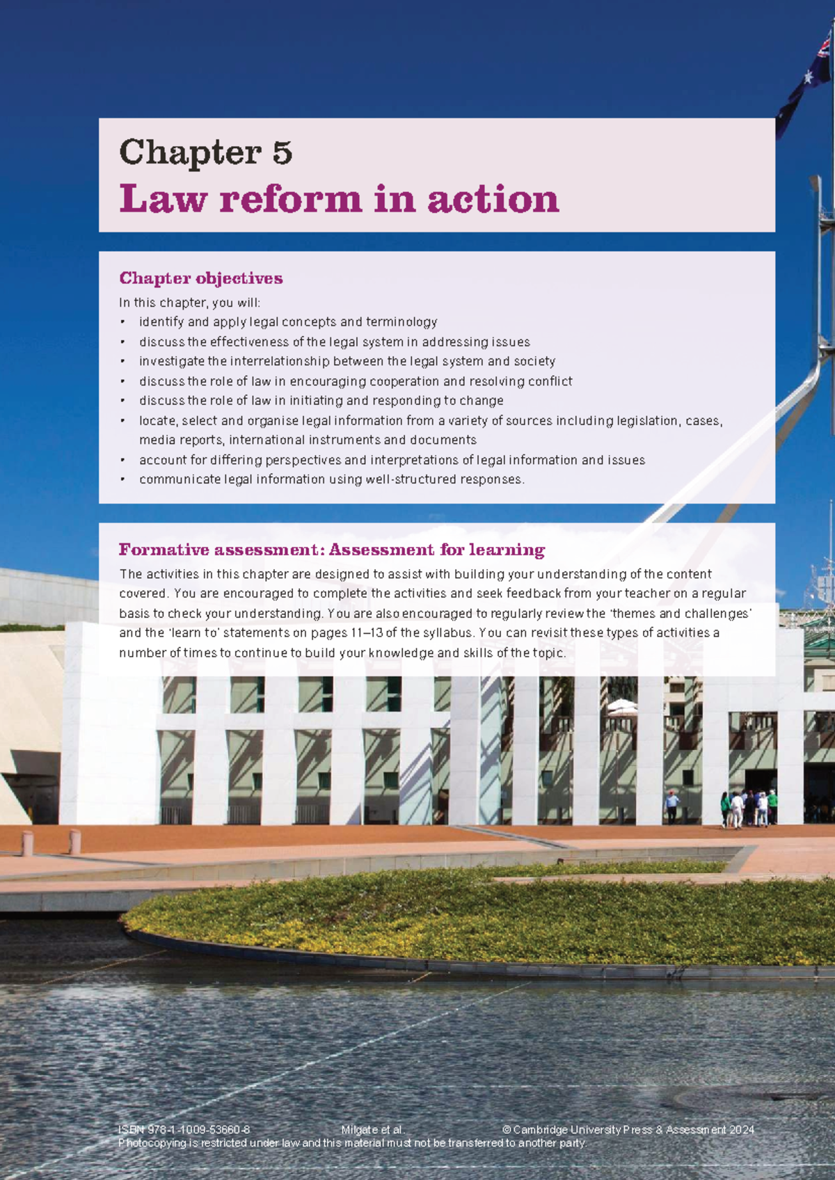 Legal Studies S6Y11: Chapter 5 - Law Reform in Action and Native Title ...
