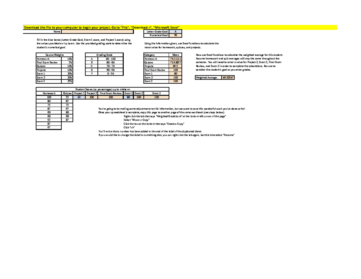 90 Weighted Grade Average part 1 - Download this file to your computer ...