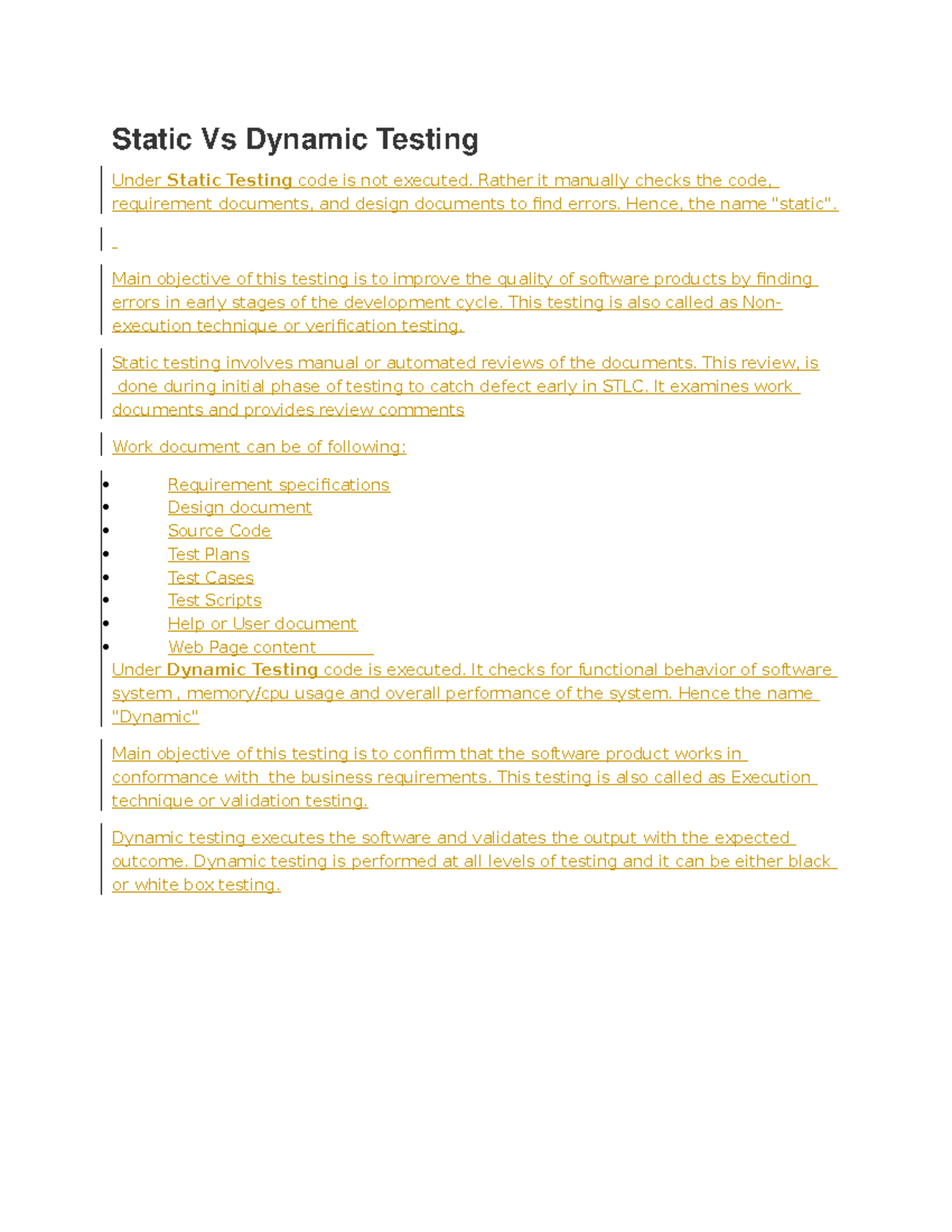 Static vs Dynamic Testing: Key Differences and Techniques Explained ...
