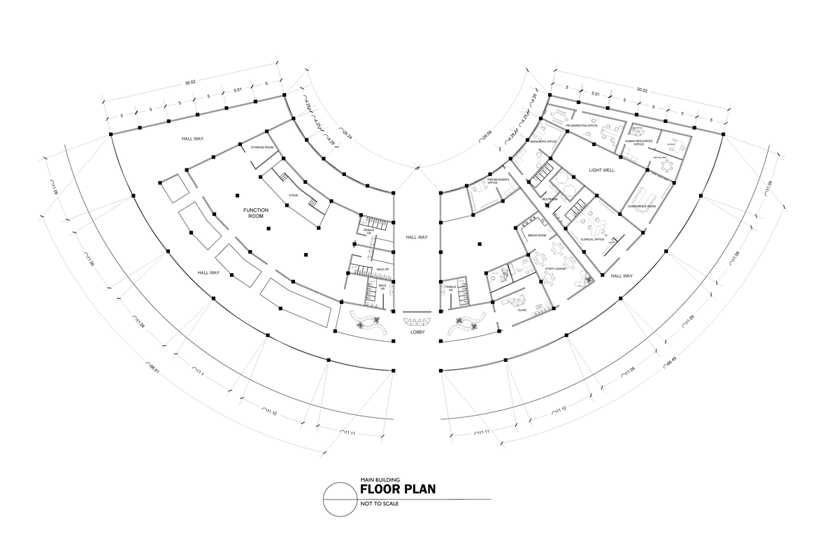 Main Building Floor Plan: Layout Overview and Room Functions - Studocu