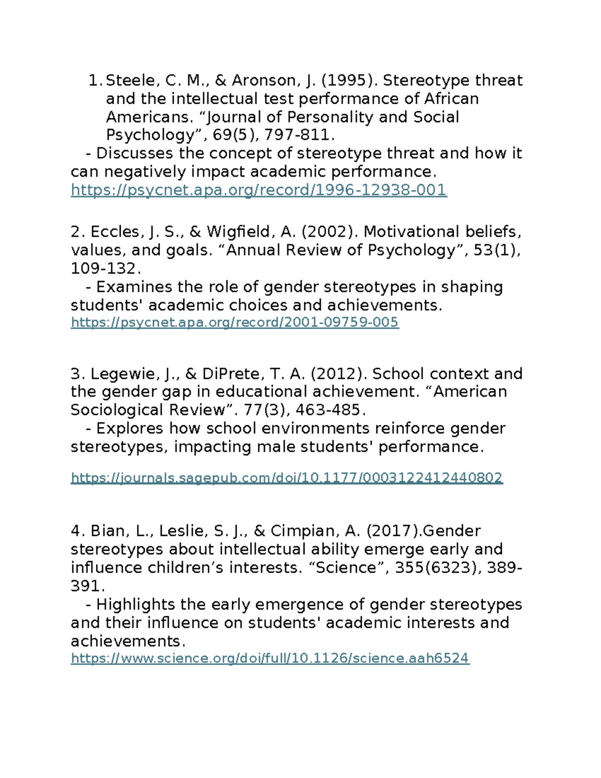 FR Notes RRLS - for your guide, hope it helps - Steele, C. M ...
