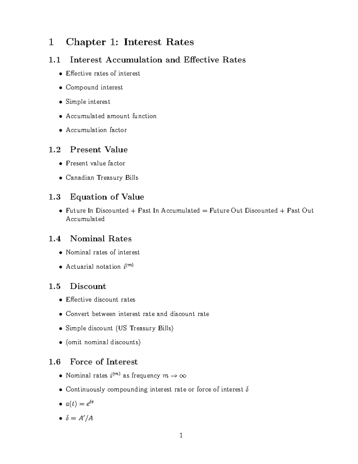 Math2FM3 Detailed Topics: Interest Rates, Annuities, and Bond Valuation ...